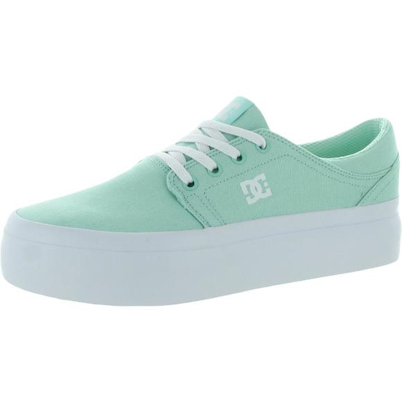 DC | Shoes | Dc Womens Trase Platform Green Leather Flatform Skate ...